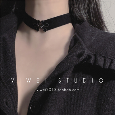 VIWEI中国风盘扣朋克少女choker
