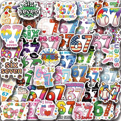 SixSeven6-7美国网红数字贴纸