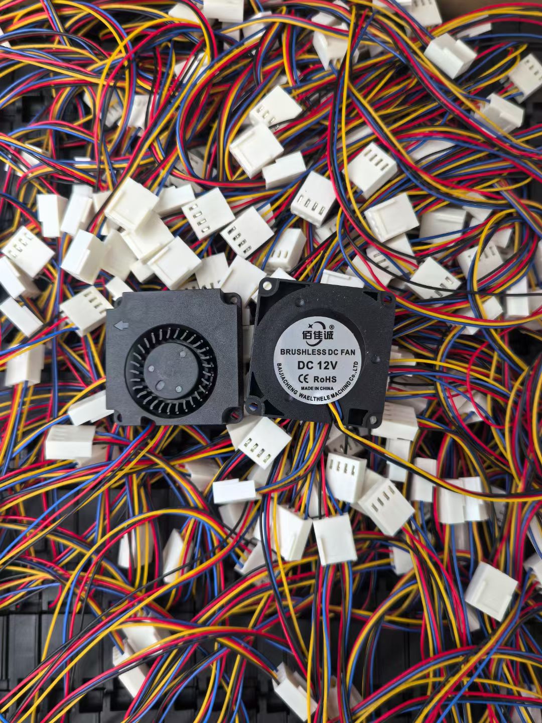 全新4cm厘米4010双滚珠5V12V鼓风机4针PWM智能调速侧出风散热风扇