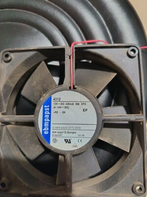 全新 德国ebmpapst 12032 12V 5W 420mA 4312 4312/2散热风扇