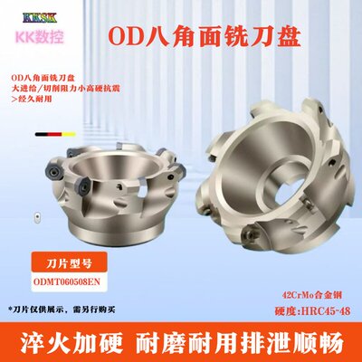 瓦尔特ODMT060508八角快进给平面硬质合金数控铣刀盘