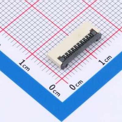 FC-10A9P11H20 FFC/FPC连接器 间距:1mm 9P 翻盖式 下接 SMD,P=1m