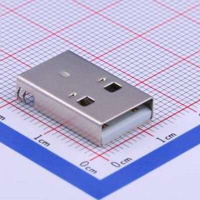 U-USBAR04P-M001 USB连接器 Type-A 公 沉板 插件