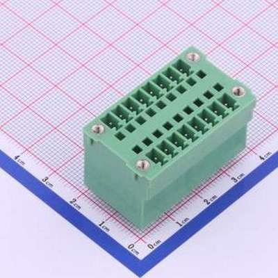 KF2EDGVHM-3.5-2*8P 插拔式接线端子 3.5mm 2x8P 排数:2 每排P数: