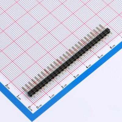 PZ254V-11-26P 排针 排针2.54mm间距 单排 1x25P 直插 方针 插件,