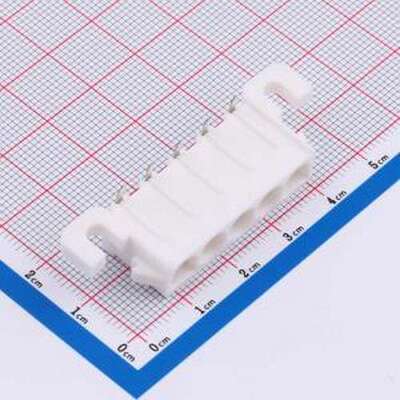 42002-5AF 线对板针座 42002-5AF 弯插,P=6.3mm