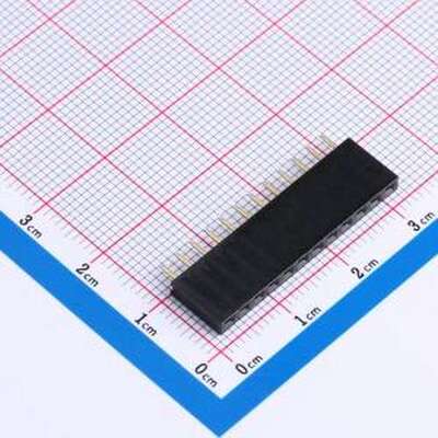 CSHA101-1202A001R1AA 排母 1x12P 间距:2.54mm 直插 插件,P=2.54
