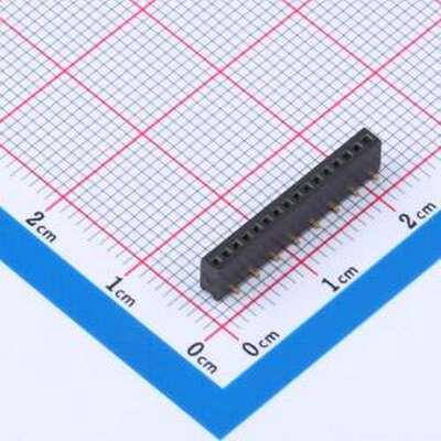 X1311FVS-16-C43D35R1 排母 间距:1.27mm 1x16P 立贴 SMD,P=1.27m