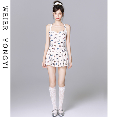 泳衣女高级感连体裙式收腰遮肉