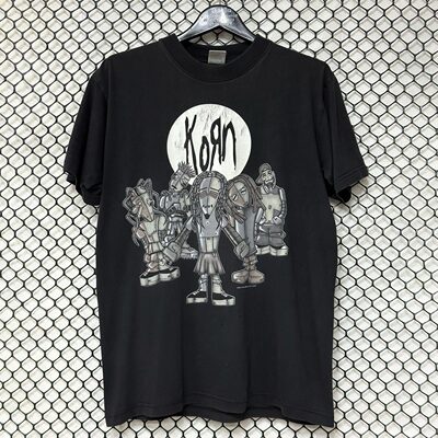 Korn科恩乐队周边美式复古T恤