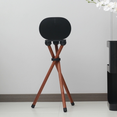 Sonos Era 300音响支架实木落地架底座黑胡桃木