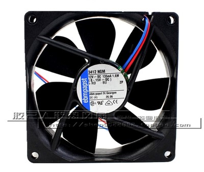德国3414NGM 3412NG 3414NGHH 9025 24V 9CM散热风扇