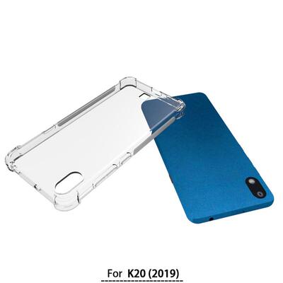 LG K20 Dual透明防摔手机壳LMX120EMW保护套K20 2019软壳 钢化膜