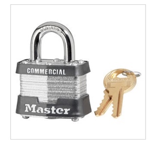 正品美国MasterLock玛斯特3MCNDCOM 千层钢合金挂锁 40MM宽锁体