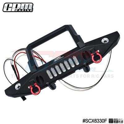 AXIAL 1/6 SCX6 JEEP JLU WRANG LER 4WD铝合金前防撞栏+U型钩