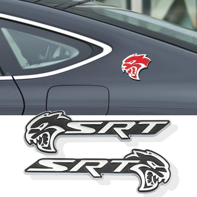 地狱猫srt金属贴叶子板装饰贴