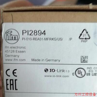议价直拍不发:(请询价)IFM PI2894易福门原装全新压力传感器