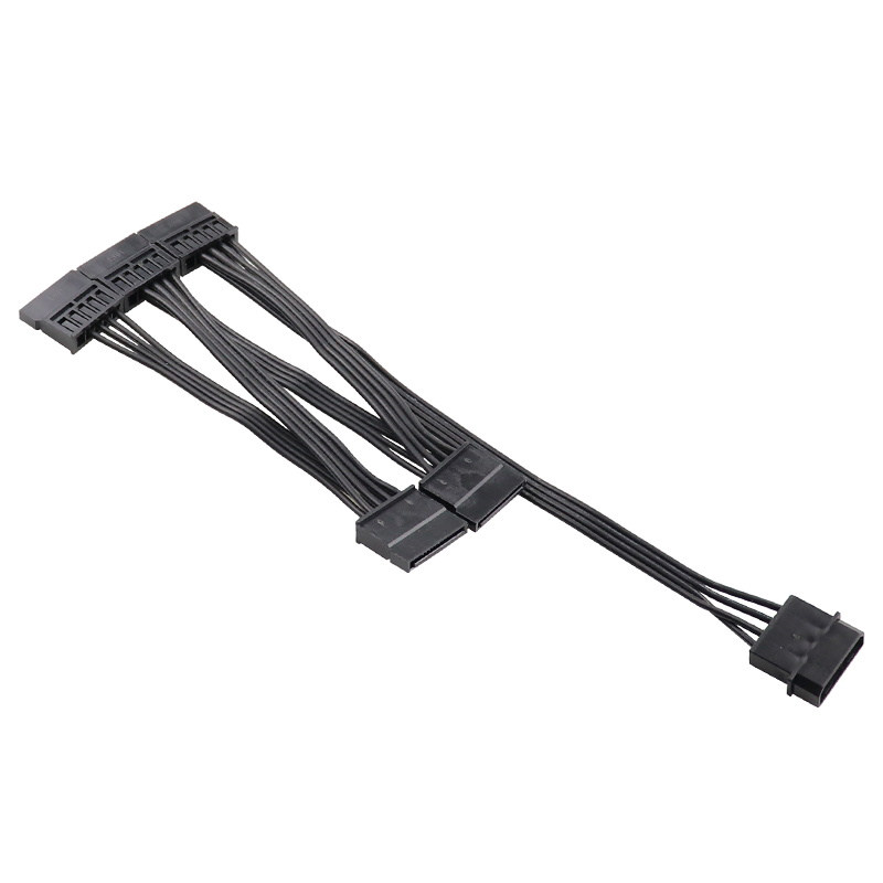 。4pin IDE转SATA电源线一分5个IDE大4P转硬盘SATA转接线一分四_虎窝淘