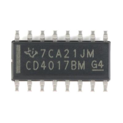 全新原装 CD4017BM96 SOP-16 10个解码输出的CMOS十进制计数器
