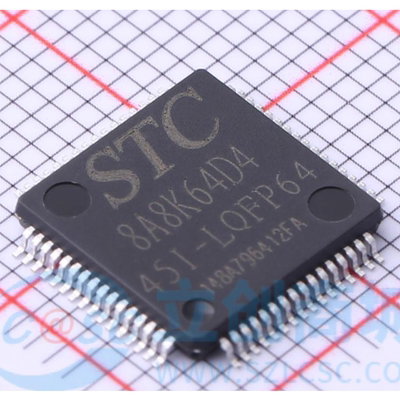 原装正品STC8A8K64D4-45I-LQFP6