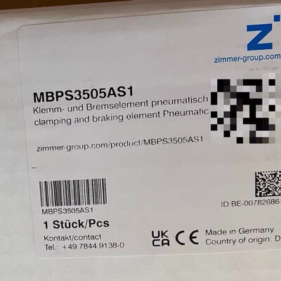 MBPS3505AS1 ZIMMER 气动直线导轨钳制器