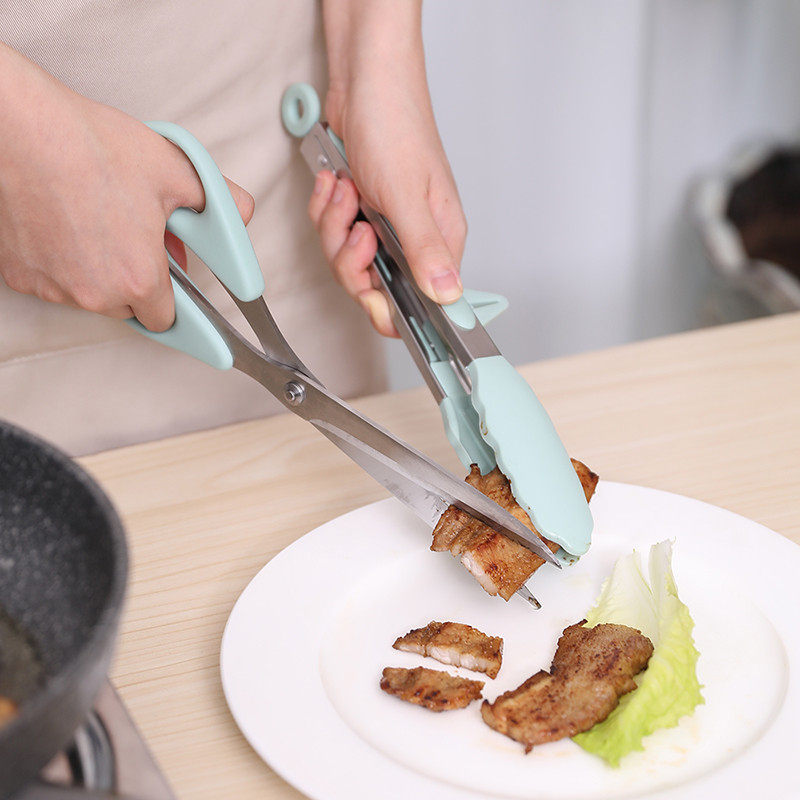 厨房剪刀加长烧烤剪肉剪鸡排牛排剪刀家用不锈钢强力食物烤肉剪子