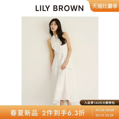 LILYBROWN系带无袖收腰连衣裙