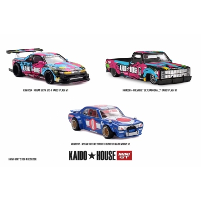 [预售]1/64 kaido 日产silvia s13泼墨涂装 合金模型26年6.1截单