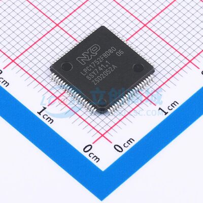 全新原装 LPC1752FBD80K LQFP-80(12x12) 单片机(MCU/MPU/SOC)