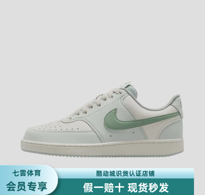 Nike Court Vision 板鞋 复古 浅银色/温和灰绿/帆白色IM1652-006