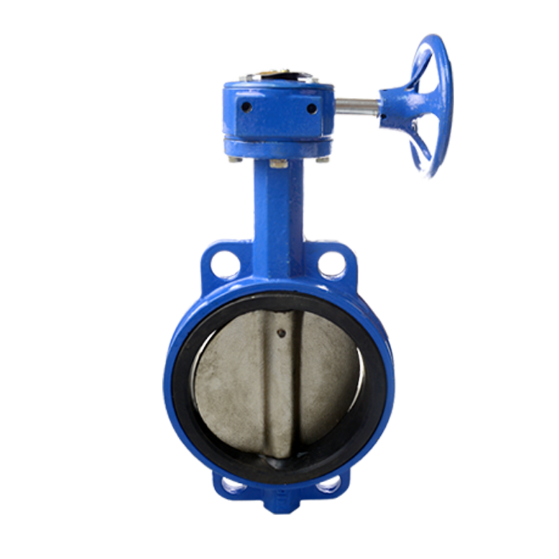 海胜D371X-16铸铁涡轮手动对夹软密封蝶阀DN40 50 100 125 150_虎窝淘