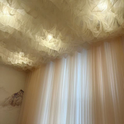 婚庆吊顶云顶美容院吊顶纱幔