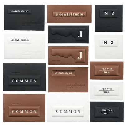 黑色布贴装饰贴白色修补丁贴贴花