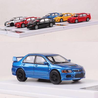 LMLF 1:64三菱蓝瑟Lancer EVO 9代仿真合金汽车模型收藏摆件