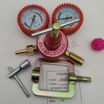 TQE-03乙炔减压阀 防震带护套YQE-03减压器 氧气表 回火器CO2表