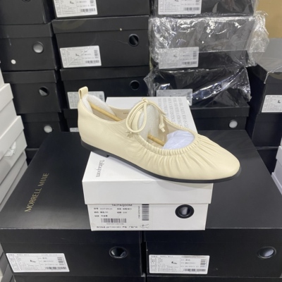 意大利轻奢专柜正品羊皮平底单鞋一脚蹬玛丽珍0011