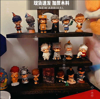 博古架化妆品架收纳实木茶具摆件家用茶杯架茶壶架子香水置物架子