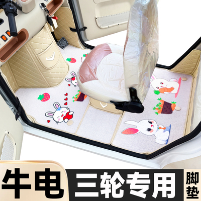 牛电N8D6D7D1D2+ProN9N7P5P3K3A6Q01N591天麟1号卡通图案电车脚垫