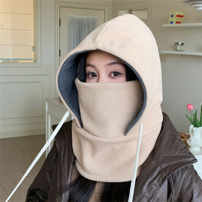 男女士秋冬季骑行电动车保暖神器防风面罩围脖一体头套护耳雷锋帽