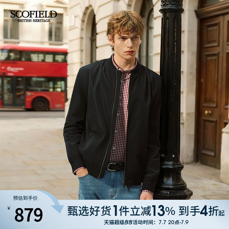 SCOFIELD男装26春季新款通勤商务立领简约休闲夹克外套