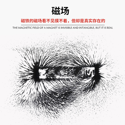磁粉磁沙铁粉教学磁力线演示