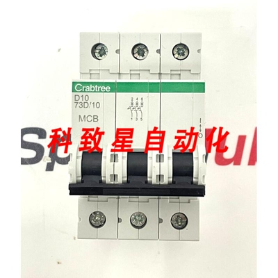 工业配件CRABTREE POLESTAR 73D/10 断路器 3 极 10A 3 件