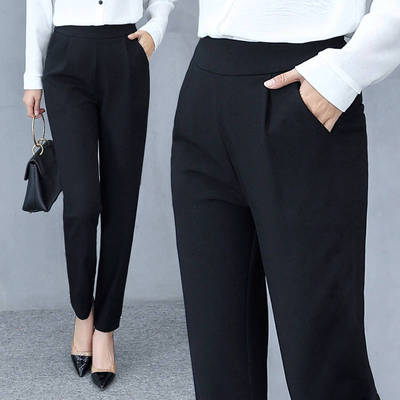 Trouser Suit Office Lady Work Wear Formal Pants Women Fall