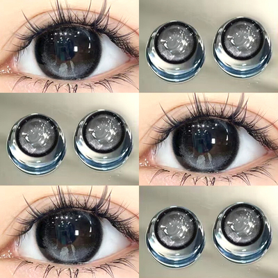 2副装】美瞳月抛隐形近视眼镜秋冬灰色小大直径旗舰店官方正品ws