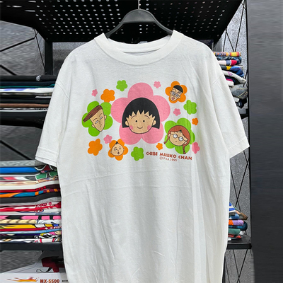 樱桃小丸子动画短袖T恤纯棉半袖