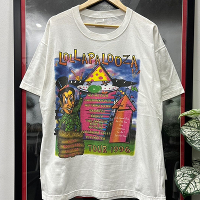 Lollapalooza音乐节美式纯棉T恤