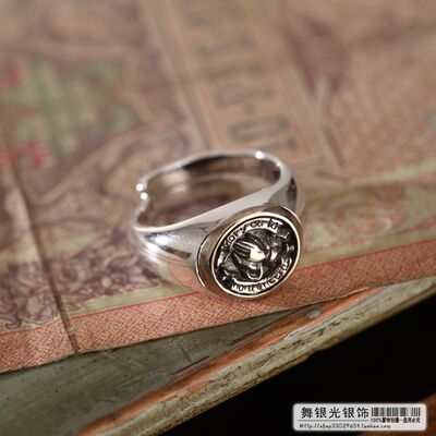 泰国925银祈祷戒指