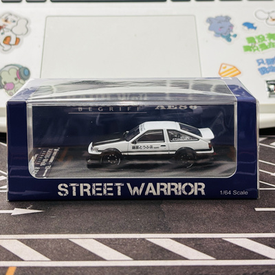 Street Warrior 1:64 AE86 trueno RWB宽体改装 合金汽车模型