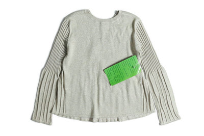 WITCHERY圆领百褶系带毛衣针织衫