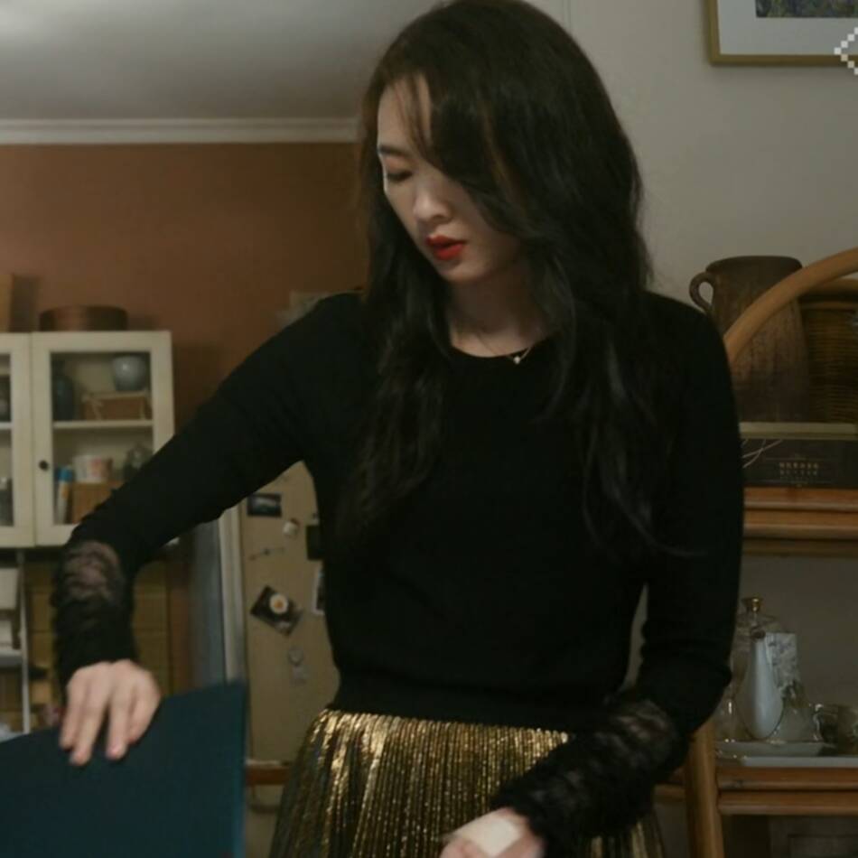 原版有你的时光里童瑶王焱同款针织衫上衣圆领拼接蕾丝女衣服潮